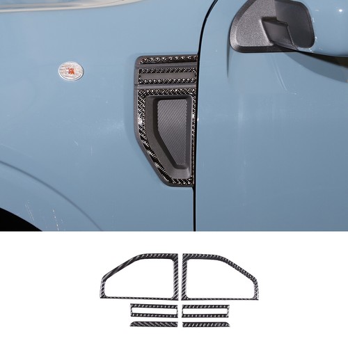 Carbon Fiber Side Fender Badge Emblem Cover Trim For Ford Maverick 2022 ...
