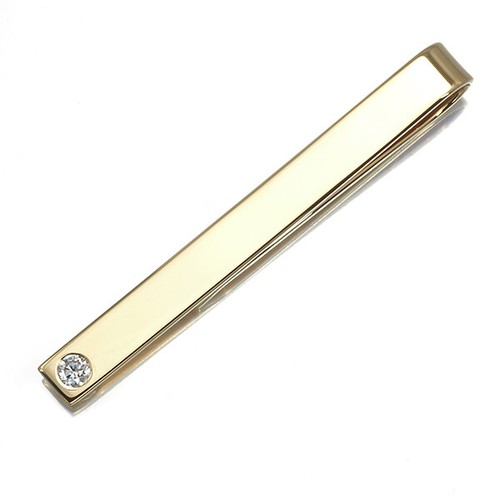 Auth Tiffany&Co. Diamond Tie Bar Slider Clip 18K 750 Yellow Gold | eBay