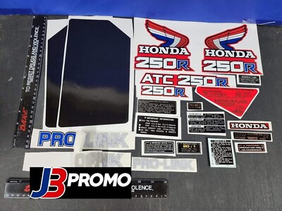 1985 CUSTOM ATC 250R DECAL STICKER GRAPHICS LABELS 85 ATC250R FENDERS ...