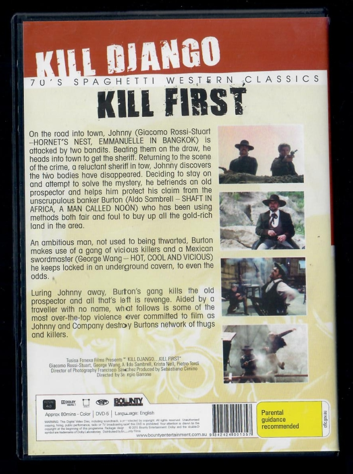 Kill Django Kill First (DVD, 1971) | eBay