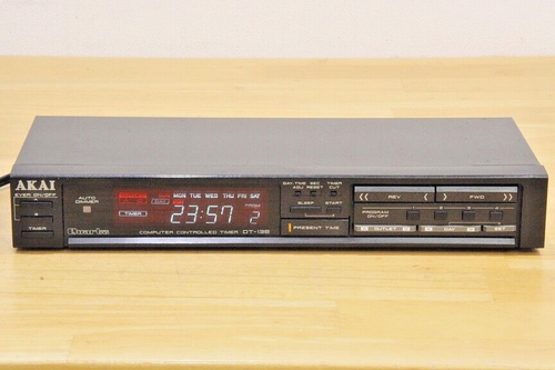 AKAI Programmable Audio Timer DT-138 Quartz Clock Black Free Ship from ...