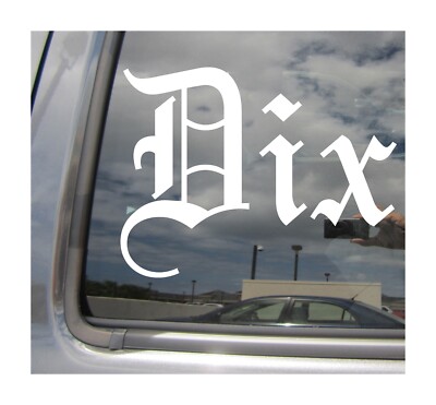 Dix - City Town Village Car Vinyl Decal Window Sticker 18766 | eBay