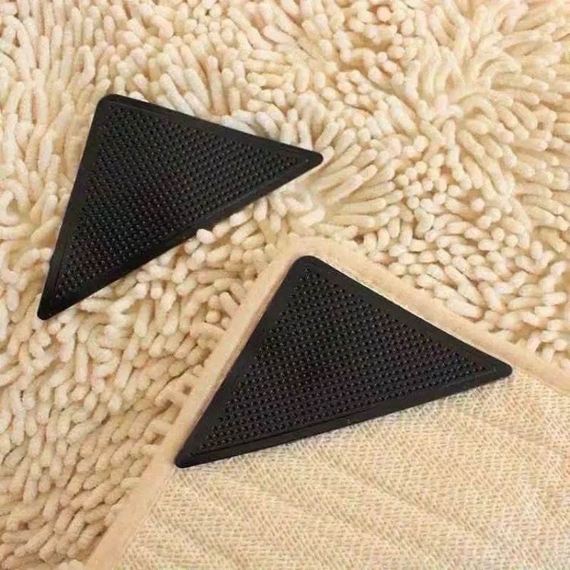 4PC Anti Slip Rubber Rug Grippers Reusable Non-Skid Gripper Mats Washable Grip | eBay UK