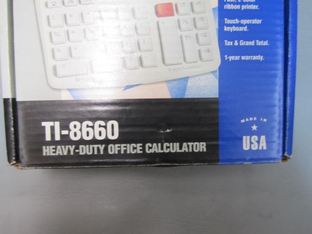 Texas Instruments TI-8660 Tax SuperView Printing Calculator Machine NEW ...