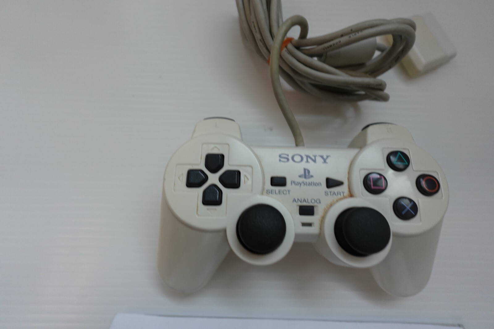 PlayStation2 Dual Shock 2 Analog Controller Ceramic White Sony PS2 SCPH ...