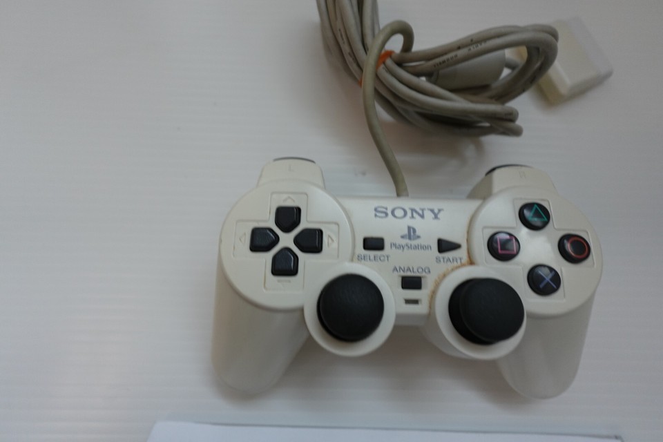 PlayStation2 Dual Shock 2 Analog Controller Ceramic White Sony PS2 SCPH ...