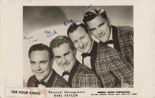 The Four Kings SIGNED Autographed VINTAGE 3.5x5.5 Postcard | eBay