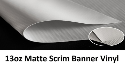 13 oz Scrim Banner Vinyl PVC for Solvent Latex Inks (Gloss & Matte ...