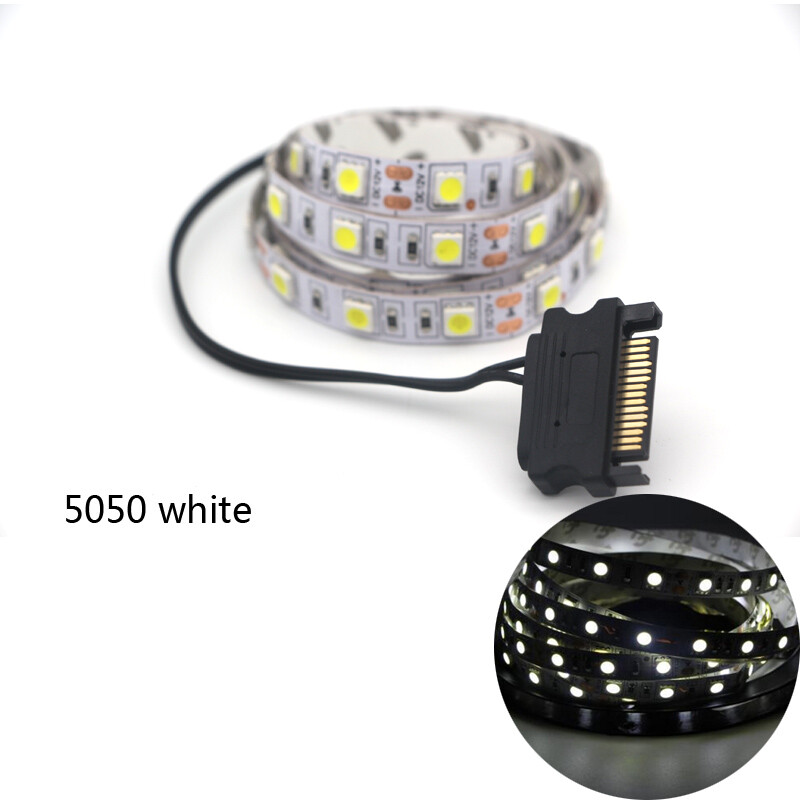 5050 RGB LED Strip tape Light PC Sata Computer Case Full Kit RF Remote ...