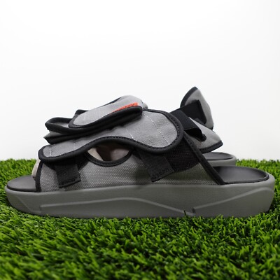 Nike Jordan LS Men's Sandals Slippers Slides Grey University Red CZ0791 ...