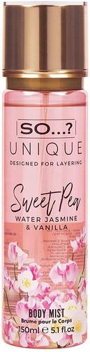 SO Unique Vanilla Candy, Sweet Pea, Romantic Bloom, Body Spray Mist ...