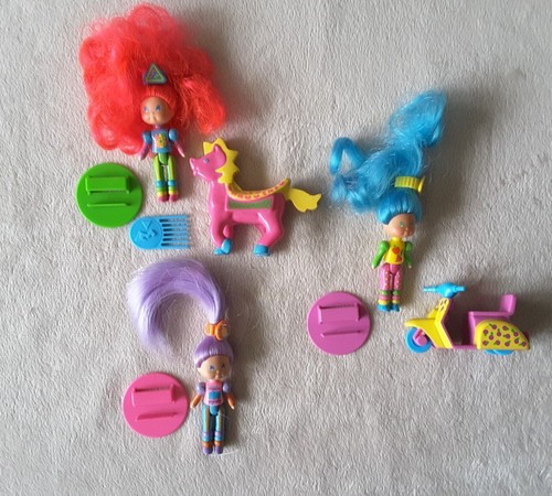 1987 MATTEL WEE WILD THINGS PRANCY NANCY,KICKY NICKY,ZANYJANEY FIGURES ...