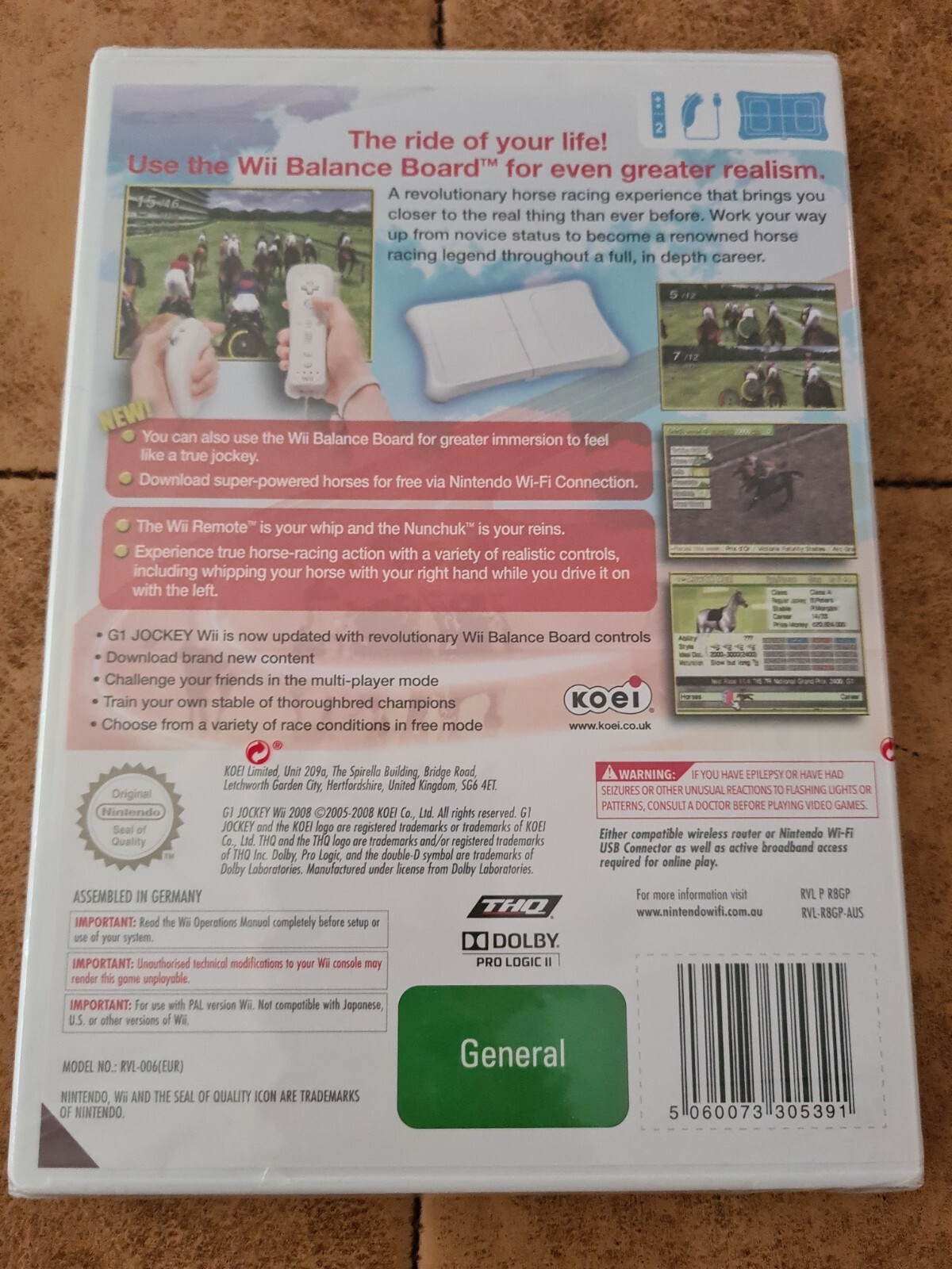 G1 Jockey Wii 2008 - Nintendo Wii - BRAND NEW & SEALED - Free Postage ...