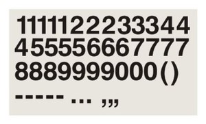 35x Black 4 Inch Stick on Self Adhesive Vinyl Numbers Diy Signs easy ...