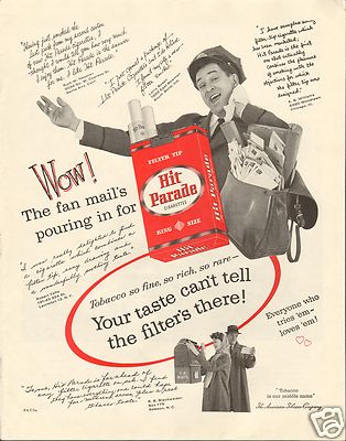 1957 Hit Parade Cigarette USPS Postal Carrier LARGE Print Ad | eBay