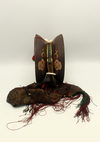 Exclusive Skull Painted Tibetan Antique Chod Drum Damaru | eBay