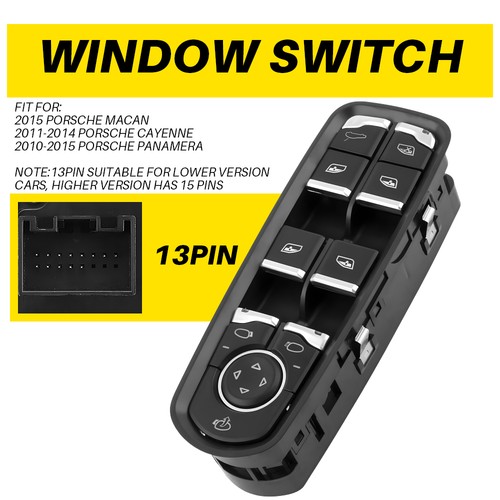 Left Side Master Power Window Switch For 10-15 Porsche Panamera Cayenne ...