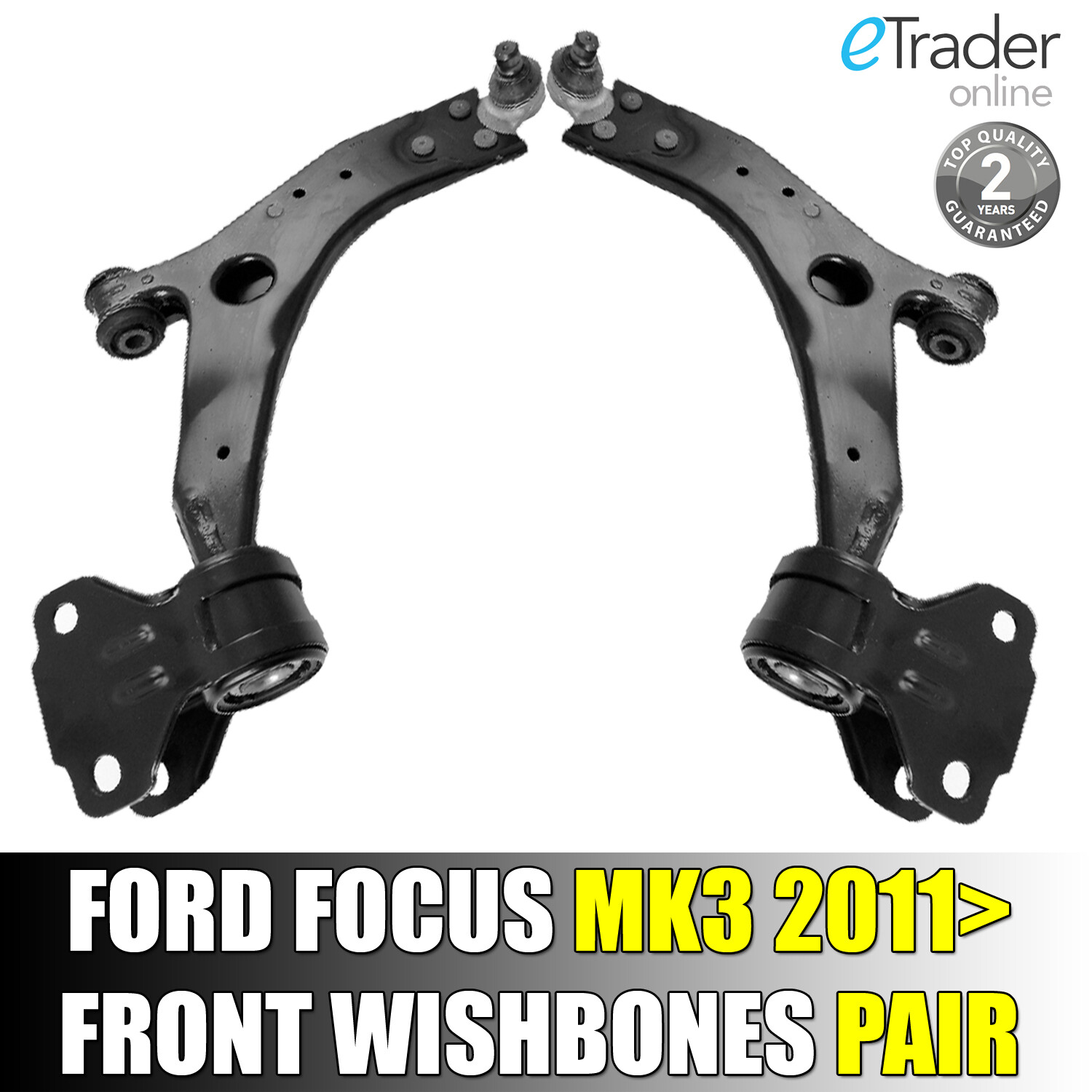 For FORD FOCUS MK3 FRONT WISHBONES WISHBONE PAIR 2011> SUSPENSION ARM ...