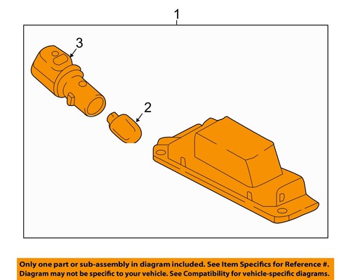 KIA OEM 17-18 Niro Rear-License Lmp Assembly 92501F6000 | eBay