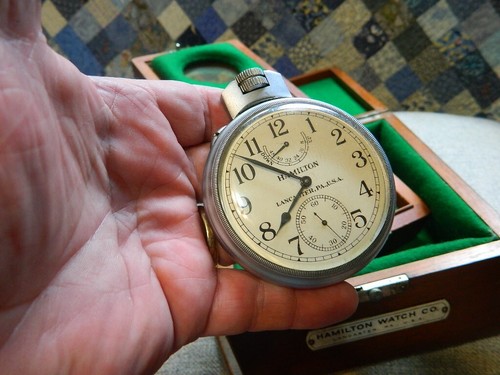 Nice Hamilton Model 22 Chronometer , Double Boxed set. Running great | eBay