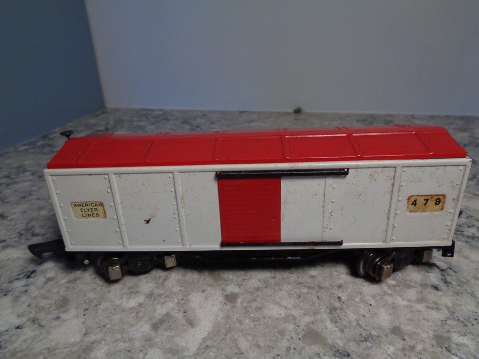 PREWAR VINTAGE AMERICAN FLYER O GAUGE #478 WHITE BOX CAR LOOKS GREAT | eBay