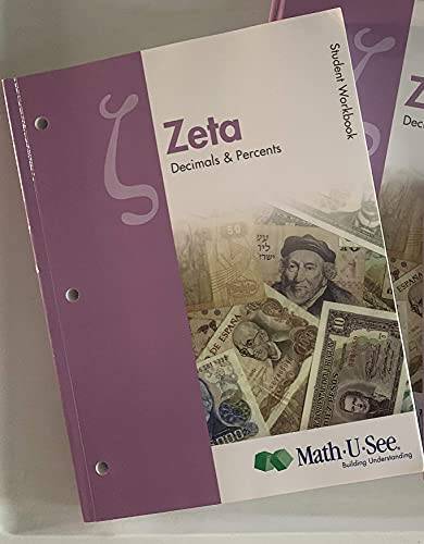 Zeta Decimals and Percents Math-U-See - Hardcover By Steven P. Demme ...