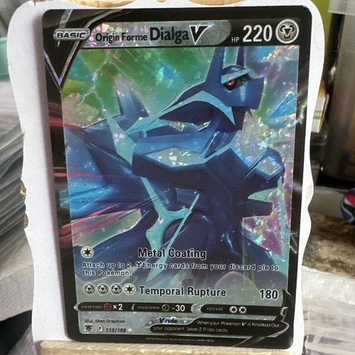 Dialga V Gold Foil Fan Art Pokemon Card Display Card | eBay