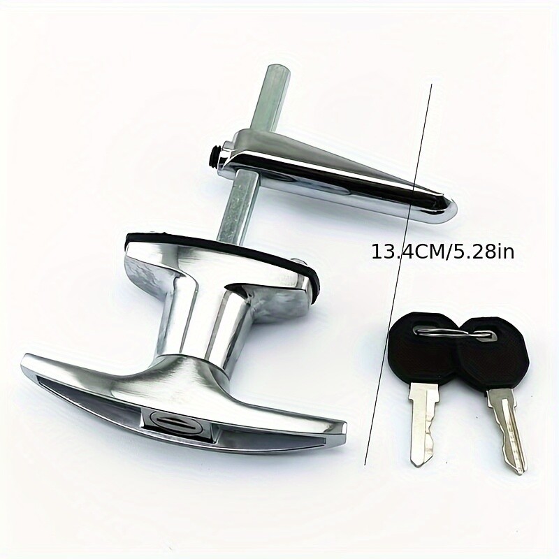 1 T-handle cam lock with key open, including deadbolt | eBay