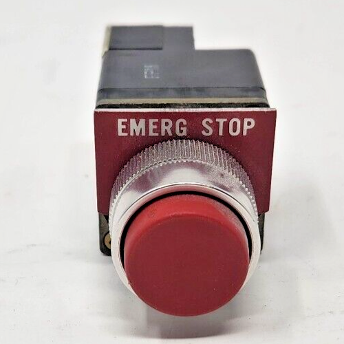 Allen-Bradley 800MR-B6 NEMA Style Push Button Red Extended Head w ...
