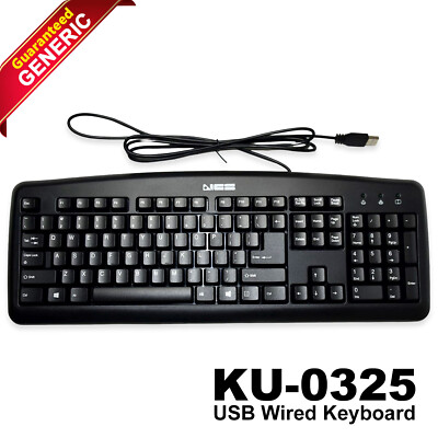 Genuine NCS USB KU-0325 USB Wired Plug and Play PC Computer Keyboard ...