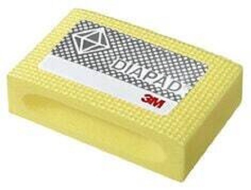 3M Flexible Diamond Hand Lap 6200J, M40, Yellow, 2-1/4 in x 3-3/4 in ...
