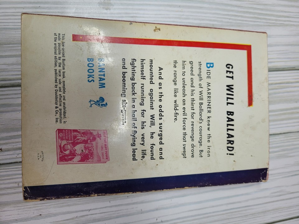 Vtg 1952 Ride The Man Down Luke Short Bantam Press | eBay