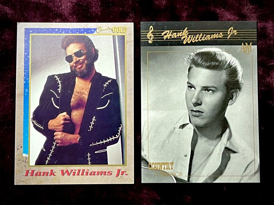 Rare Hank Williams Jr 1992 Sterling Country Music PROMO Lot MINT Gold ...