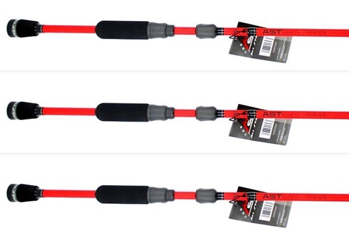 (3) All Star AST Team 6' 8" Medium Moderate Fast Spinning Rods Brand ...