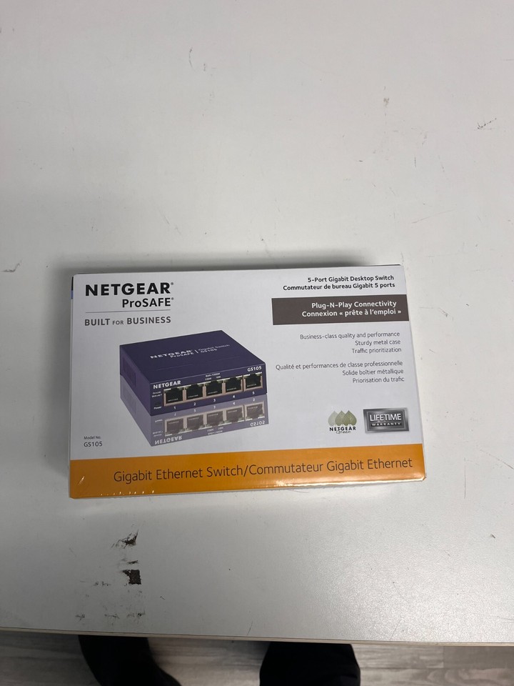 Netgear GS105 Prosafe 5 Port Gigabit Switch- Brand new | eBay