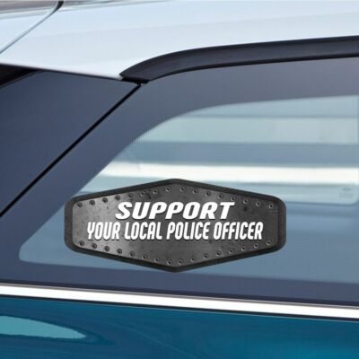SUPPORT YOUR LOCAL POLICE OFFICER Sticker Decal 3x8 inc | eBay