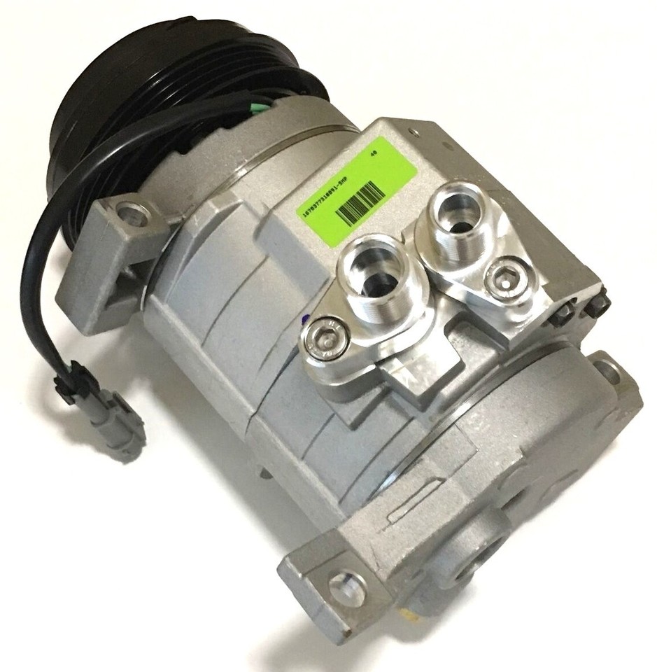 LS Swap AC Compressor Adapter #8AN & #10AN Fittings For Denso 10S17F ...