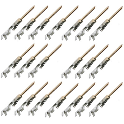 20 Pack Male Crimp Terminal Breadboarding Pins for 22 or 24 AWG Wire | eBay