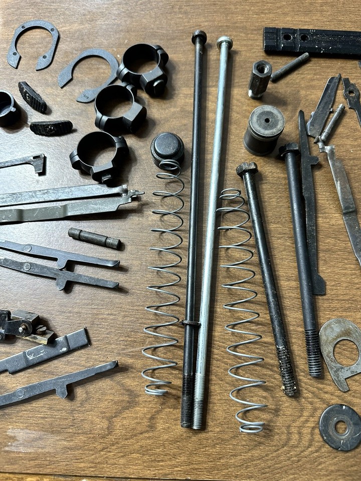 Huge Gunsmith Assorted Parts Lot Rings, Lifters, Spacers, Pins, Springs ...