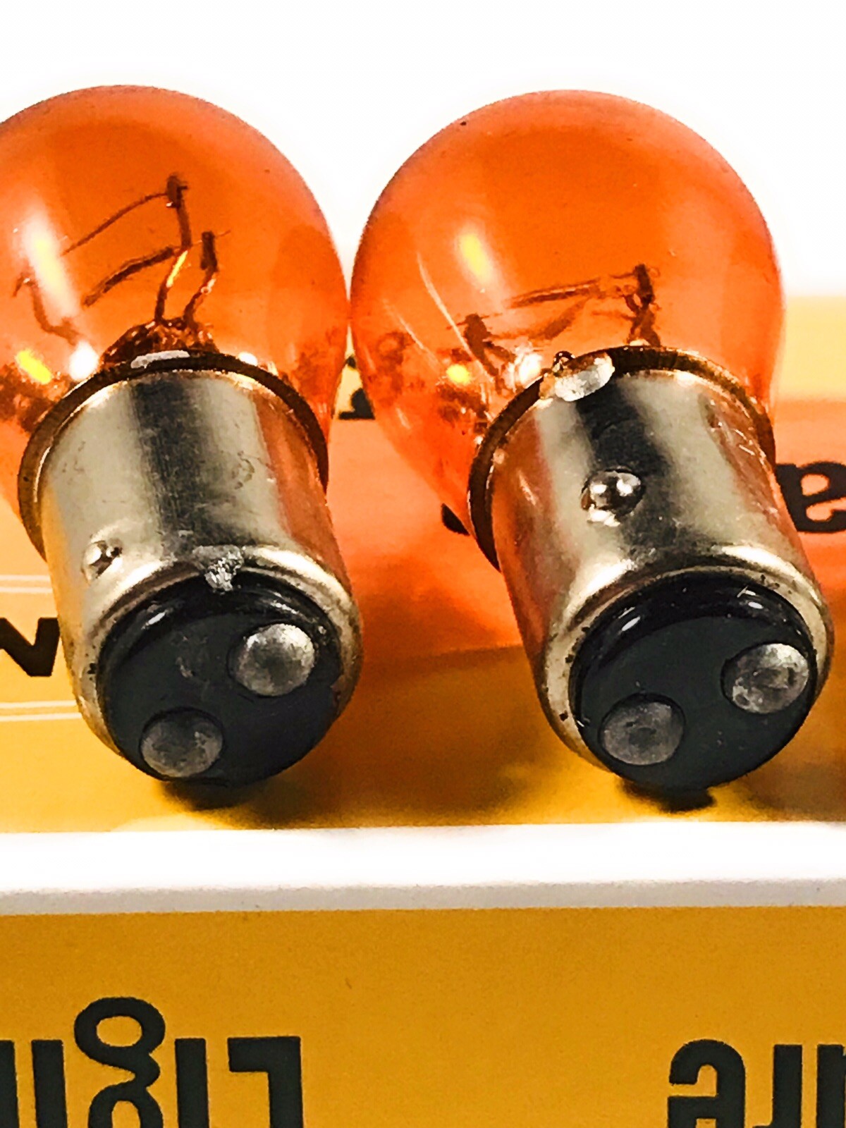 (10) 1157 Amber Turn Signal Light Bulb Stop Rear Brake Miniature Bulbs ...