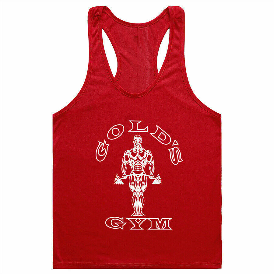 Gym Vest Mens Golds Muscle Joe Tank Top Fitness Stringer Bodybuilding ...