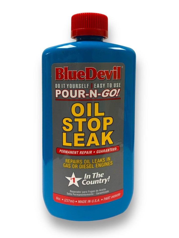 BlueDevil Oil Stop Leak #49499 - 8 oz. Pour-N-Go! Permanent Repair ...