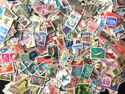 1000 World Postage Stamps mixture for Art, Crafting/Collecting, used ...