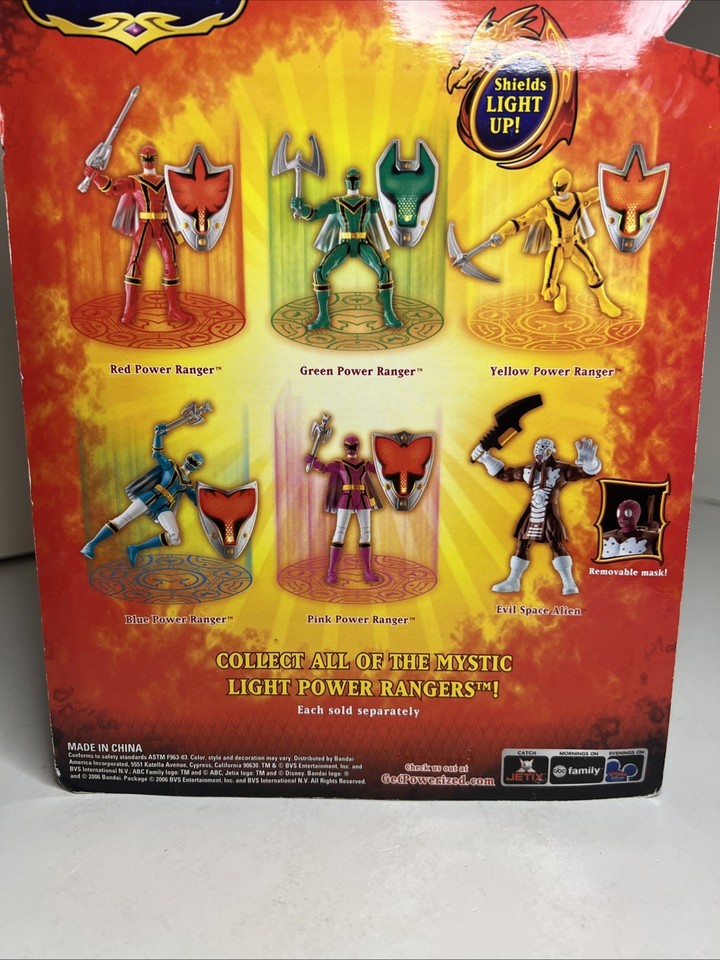 Power Rangers Mystic Force Red Mystic Light Ranger & Shield New Factory ...