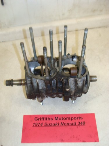 1974 SUZUKI NOMAD SM11 SNOWMOBILE 340 engine bottom end crank shaft ...
