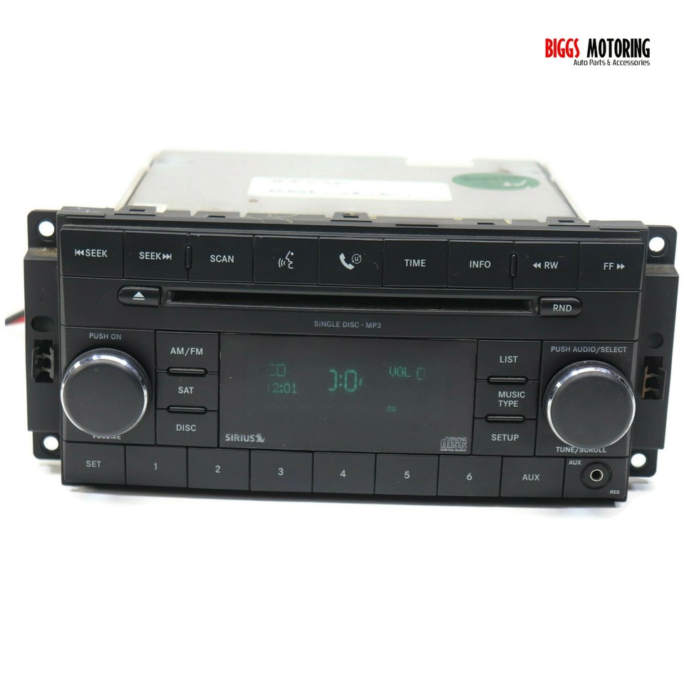 2008-2012 Chrysler Dodge Jeep Res Radio Stereo Single Disc Cd Player ...