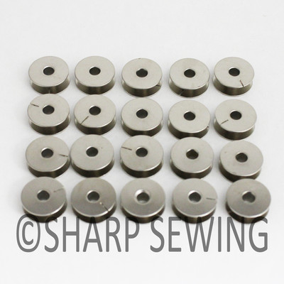 20 SMALL BOBBINS FITS SINGER 29-1 29-4 29K 29K71,73 CLASS SEWING ...
