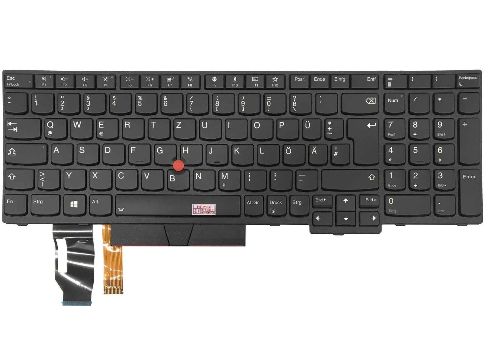 Deutsche - Tastatur für Lenovo ThinkPad P53 (20QN005YGE), P72 ...
