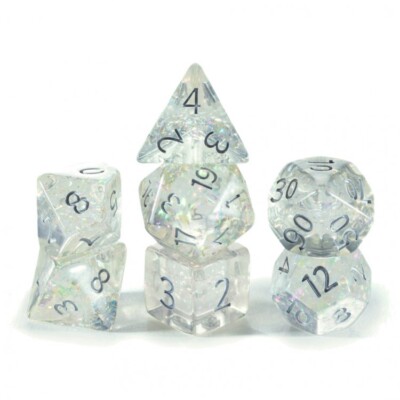 Polyhedral RPG Sets Transparent/Translucent Holographic: Unicorn (7) | eBay