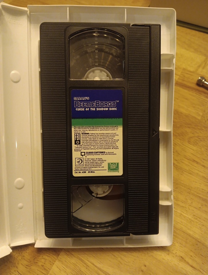Saban's Beetleborgs VHS Tape Curse Of The Shadow Borg Fox Kids Video ...
